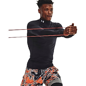 Under Armour Men's ColdGear Armour Compression Mock, Black (001)/White, Medium