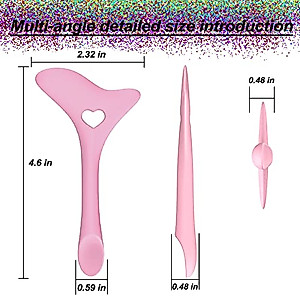 SHANPIN 2pcs Eyeline Stencils Silicone Winged Tip Eyeline Aid Eyebrow Pencil Stencil Reusable Smoky Eyeshadow Multifunctional Eye Makeup Tool Kit Quick Stencil Aid Eyeliners Molds Eyeliner Stencil