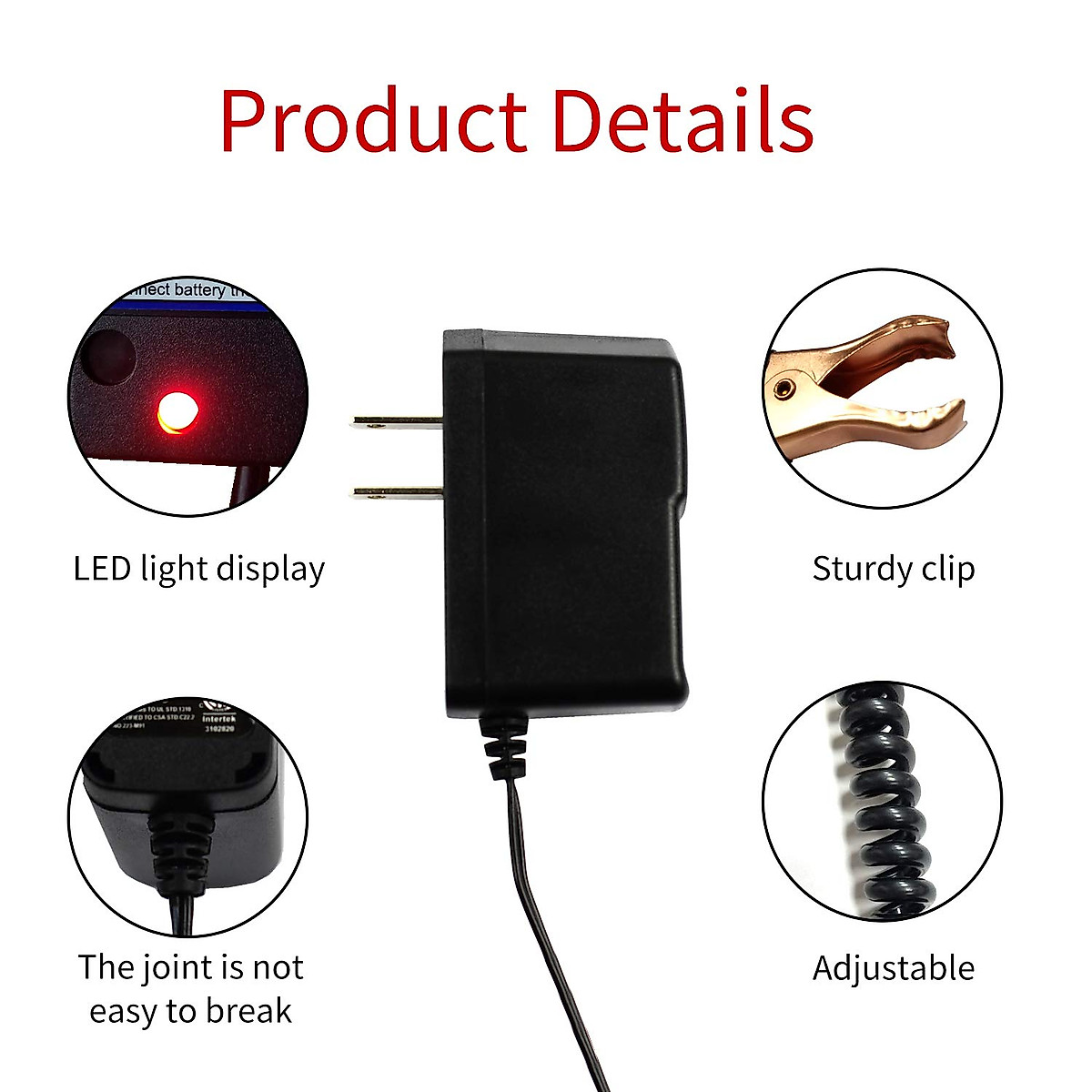 HOYOA Small Automatic Battery Float trickle Charger 12v for car Boat Household Motorcycle Automotive (Based on Use in Commerce) Chargers for Electric Batteries