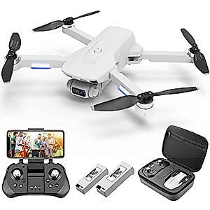 4DRC F8 GPS Drone with 4K Camera for Adults,5G FPV Live Video RC Quadcopter,Brushless Motor Drone for beginners, with Auto Return Home, Follow Me,Waypoint Fly,2 Batteries,Carrying Case