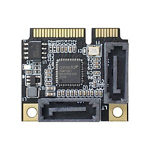 xiwai Mini PCI-E PCI Express to SATA 3.0 Dual Ports Adapter Converter Hard Drive Extension Card