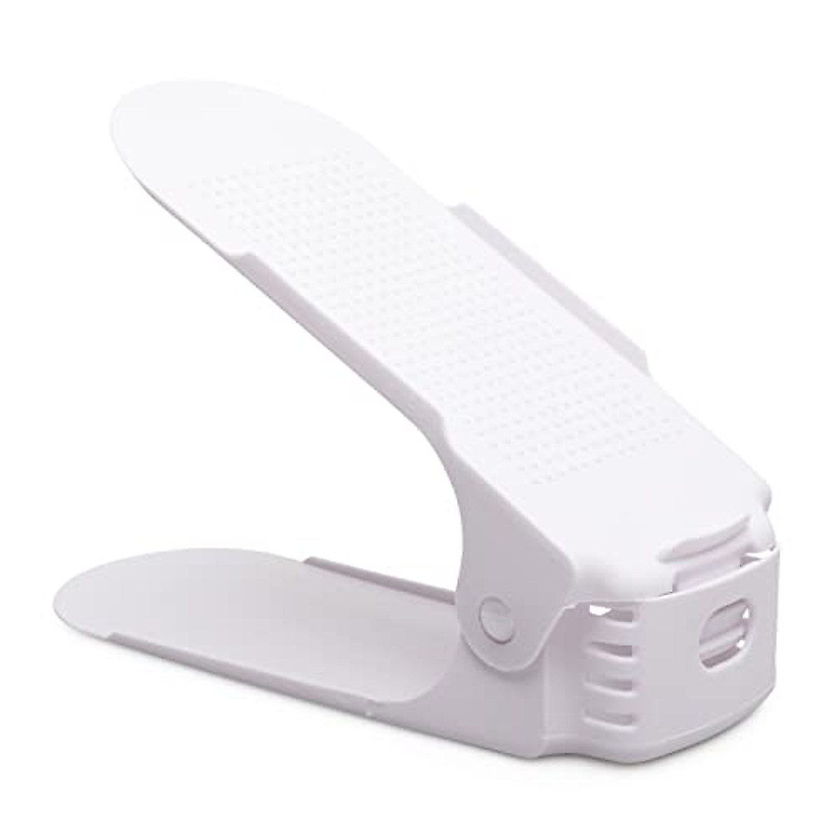 CWBEATS Shoe Slot Organizer - 20 Pieces Double Deck Shoe Rack Design - 4 Adjustable Heights - Complete with Sneaker Balls