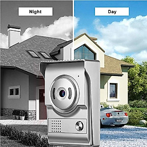 WOLILIWO Video Intercom System,9inch Monitor for Video Doorbell Wired,Doorbell with Camera and Monitor Support Night Vision,Unlocking,Monitoring,Dual-Way for Villa Home Office Apartment