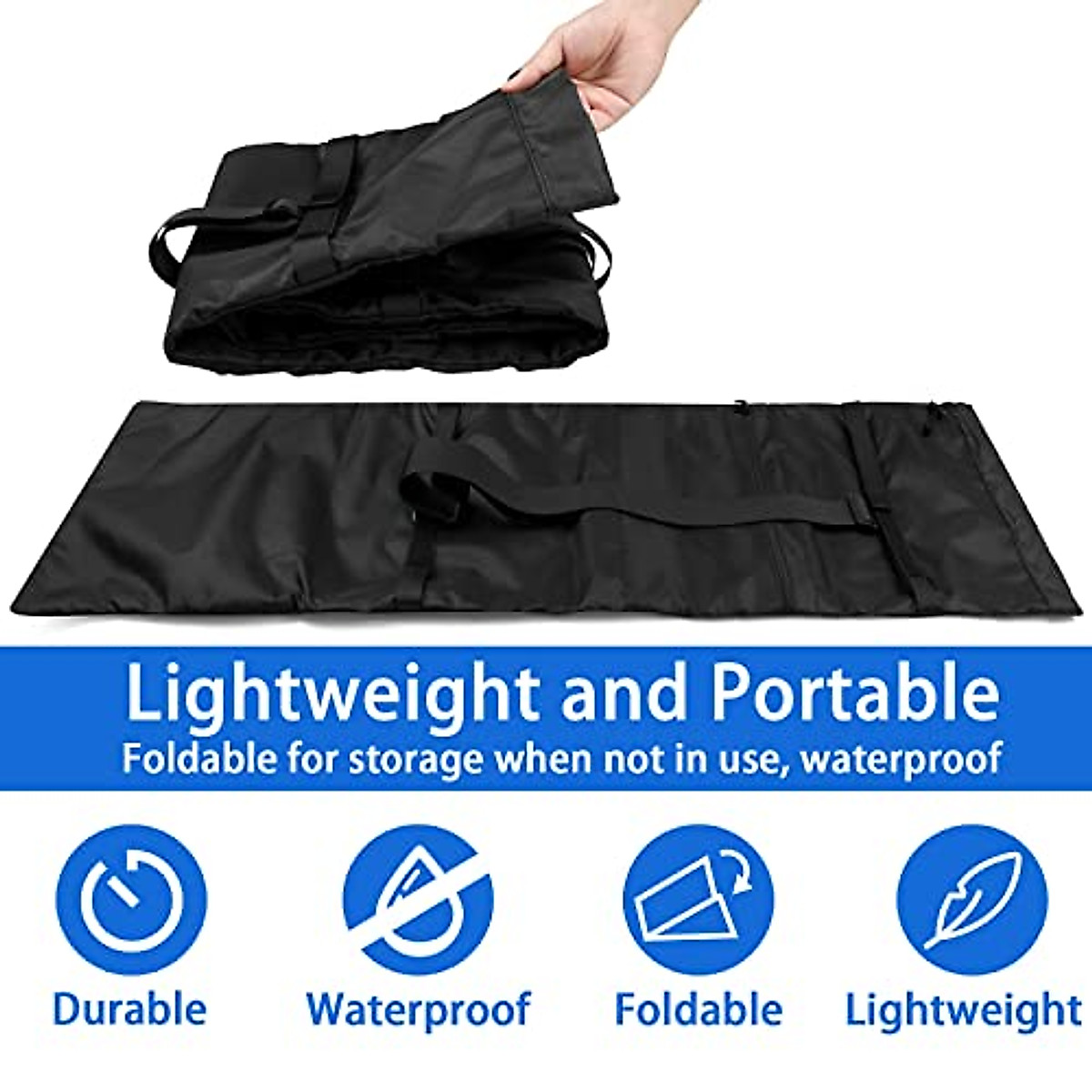 Xxerciz Folding Chair Replacement Bag Lightweight Storage Bag Carrying Bag with Carrying Handles & Extra Zippers Pocket for Foldable Camping Chair, 48 Inches