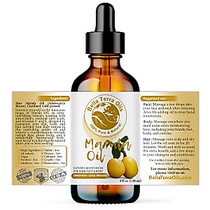 Bella Terra Oils - Marula Face Oil 4oz - The Touch of Nature's Purest, Packed with Vitamin B & Vitamin A, A Glow-Boosting Sensation