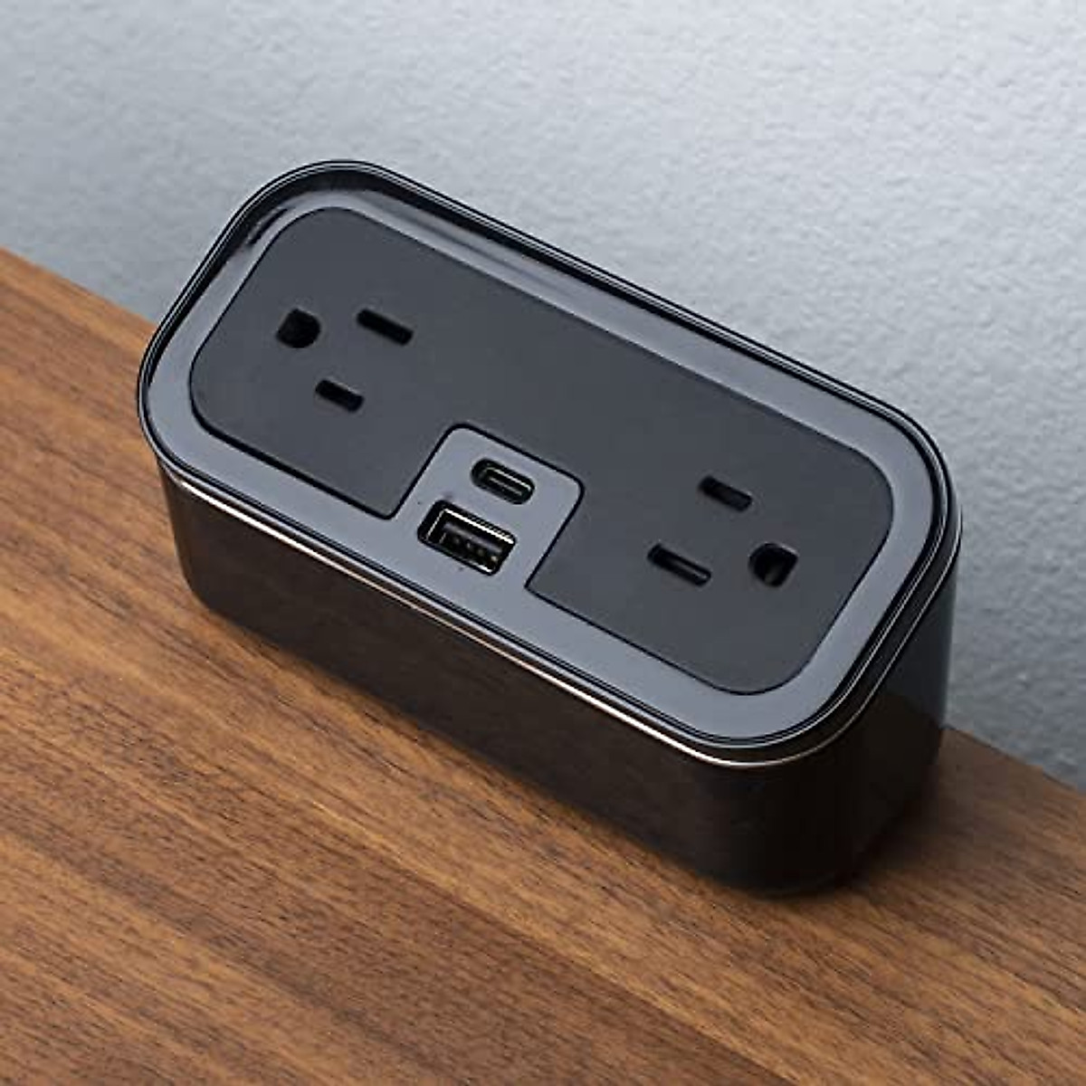 Brandstand | CubieMini | 1 USB-A Port and 1 USB-C Port | 2 Tamper Resistant Outlets