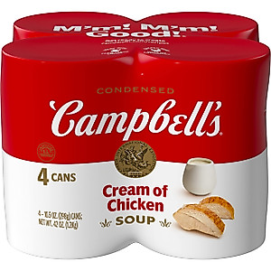 Campbell's Condensed Cream of Chicken Soup, 10.5 Ounce Can (Pack of 4)