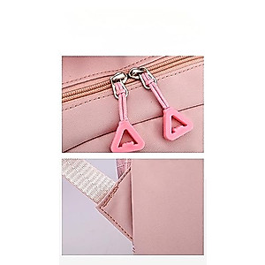 Kawaii Backpack with 9Pcs Accessories Anime Cartoon Bag 16 Inch Anti-Theft Travel Aesthetic Season Gifts Backpack (pink)