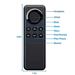 Beyution New CV98LM Replacement Remote Control fit for All Amazon Device Firestick Fire TV Stick Fire TV Box Fire TV Cube Fire TV Stick Lite Media Box Accessory