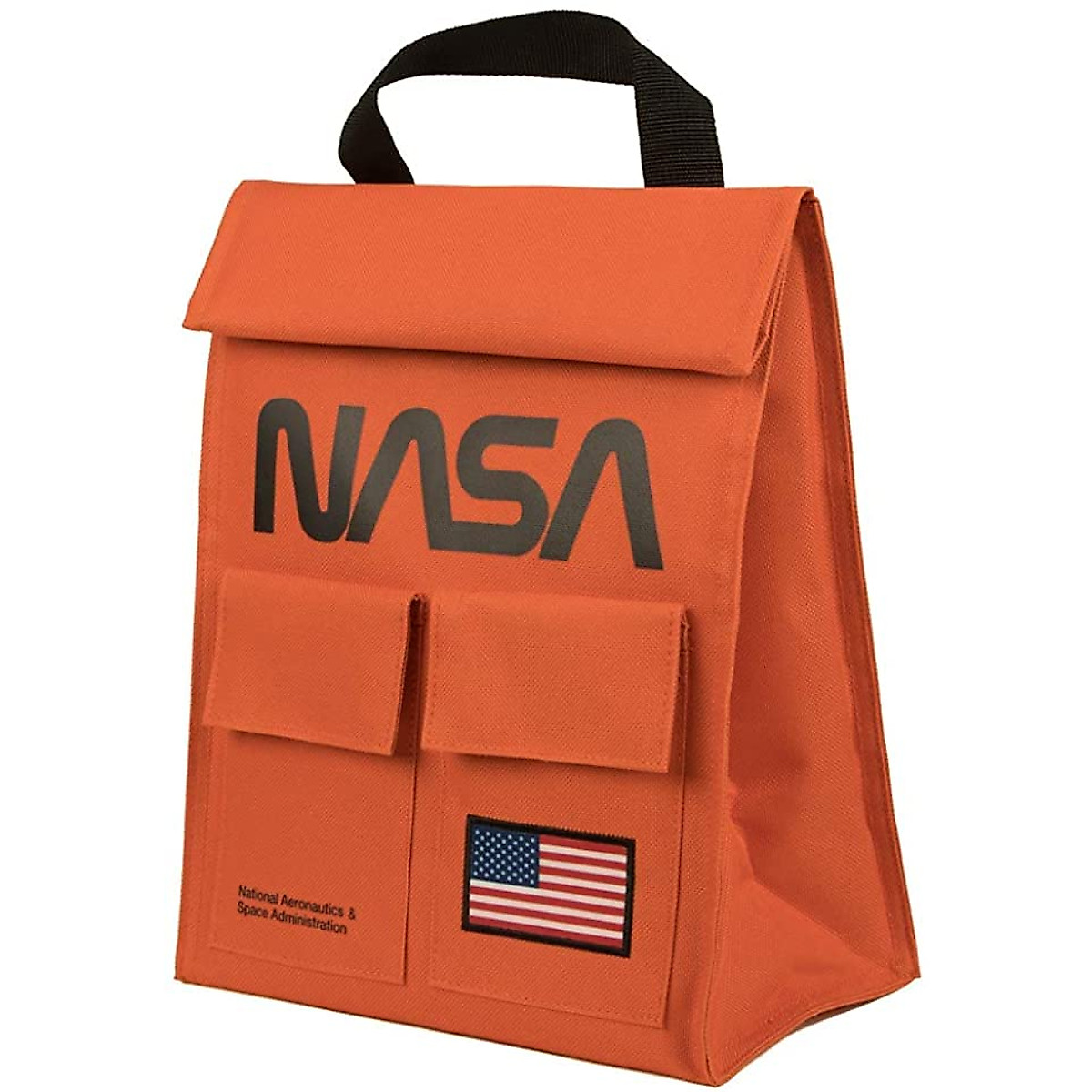 Bioworld NASA orange insulated tote Lunch Bag