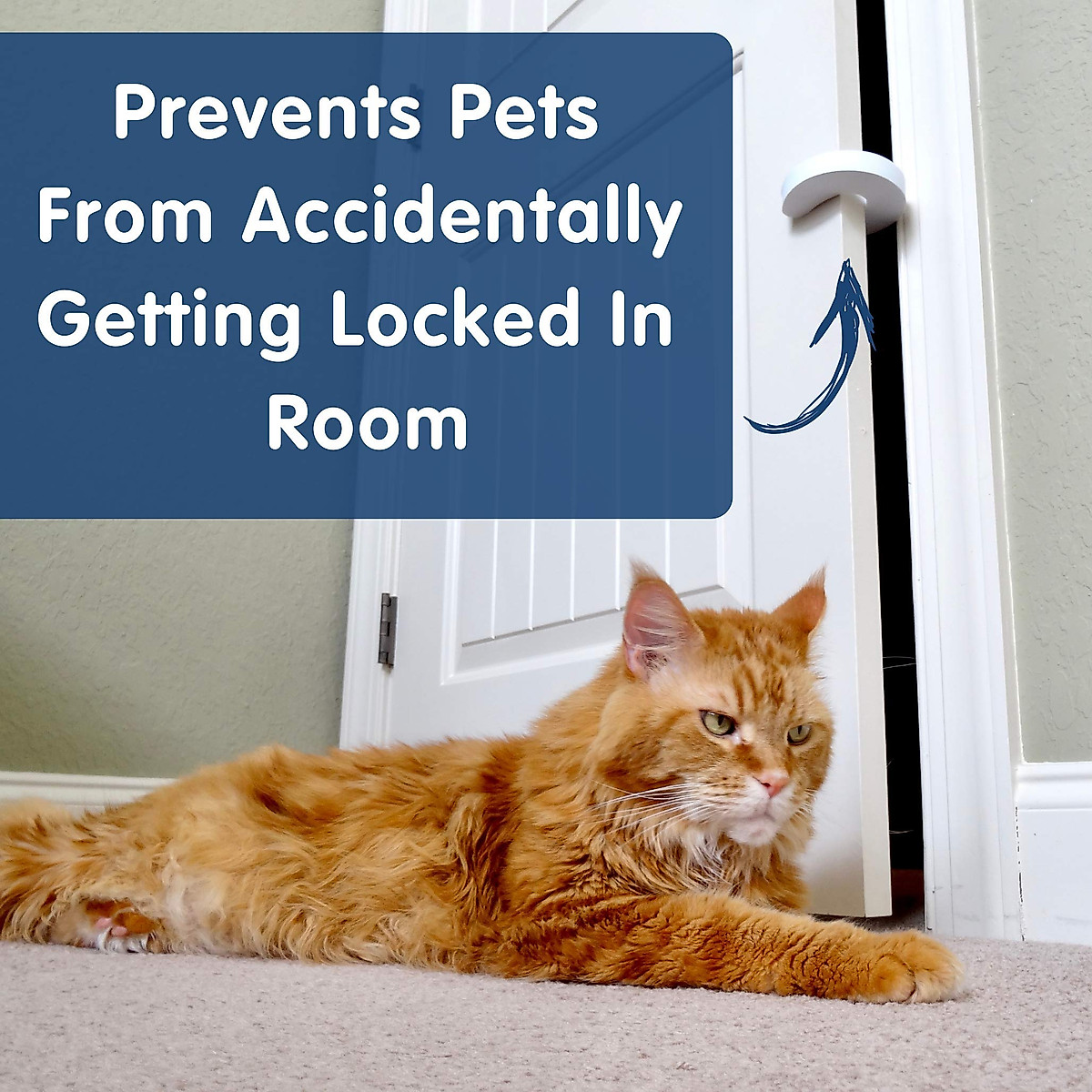 Wittle Baby Proofing Door Stopper - 4pk, Soft EVA Foam Finger Pinch Guard, Prevents Injuries, Slamming Doors, Child or Pet from Getting Locked in Room, White