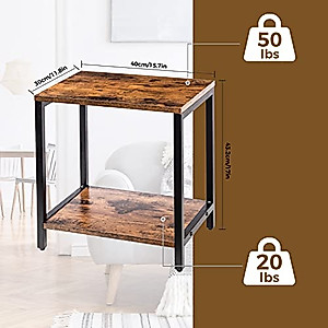 Short Table Small Table Stand Small Tables for Small Spaces Low Small Side Table Black Metal Small End Tables Living Room Printer Tables Mini Coffee Table Little Small Night Stand Nightstand Bedroom