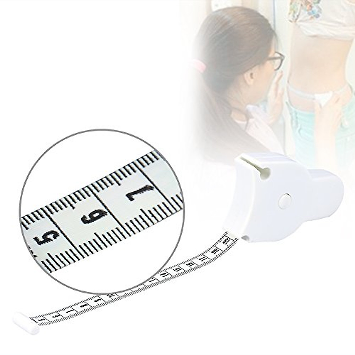 Body Tape Measure, Y-Shaped Beauty Healthy Loss Weight Measuring Ruler Retractable Fitness Tape Measure