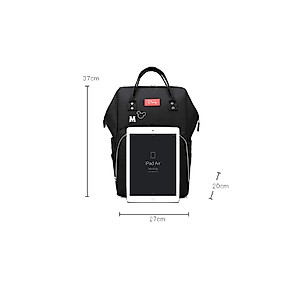 OMGA Mummy Mickey Mouse Diaper Bag Oxford Stylish Nappy Bags With Multi-Function for Baby (pink)