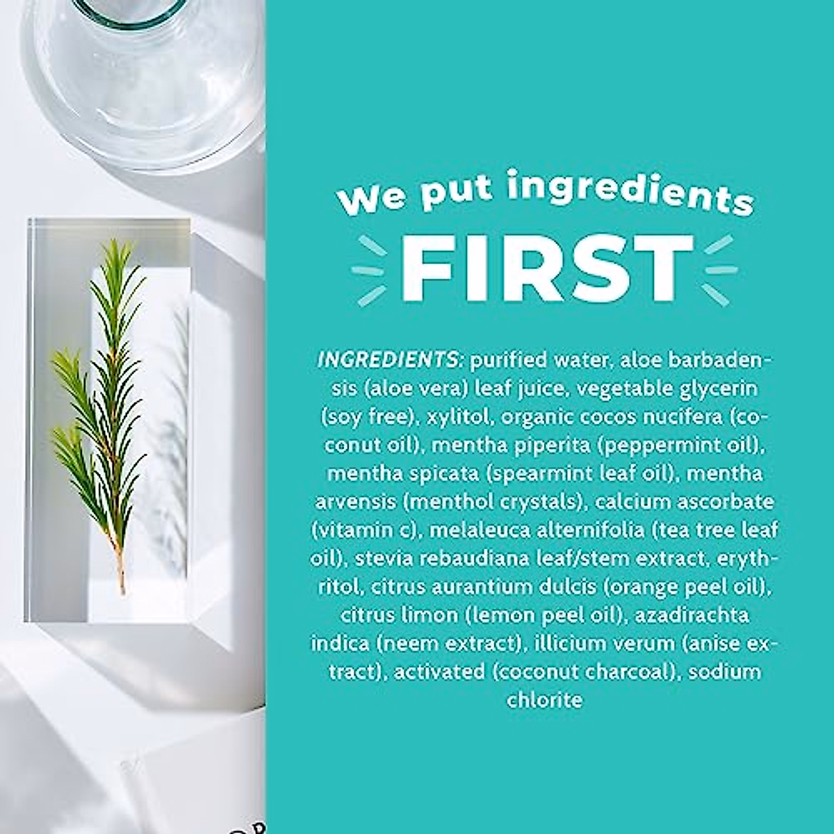 Dr. Brite Natural Whitening Mouthwash, Alcohol-Free, Doctor Formulated to Prevent Bad Breath - Mint, 16 oz