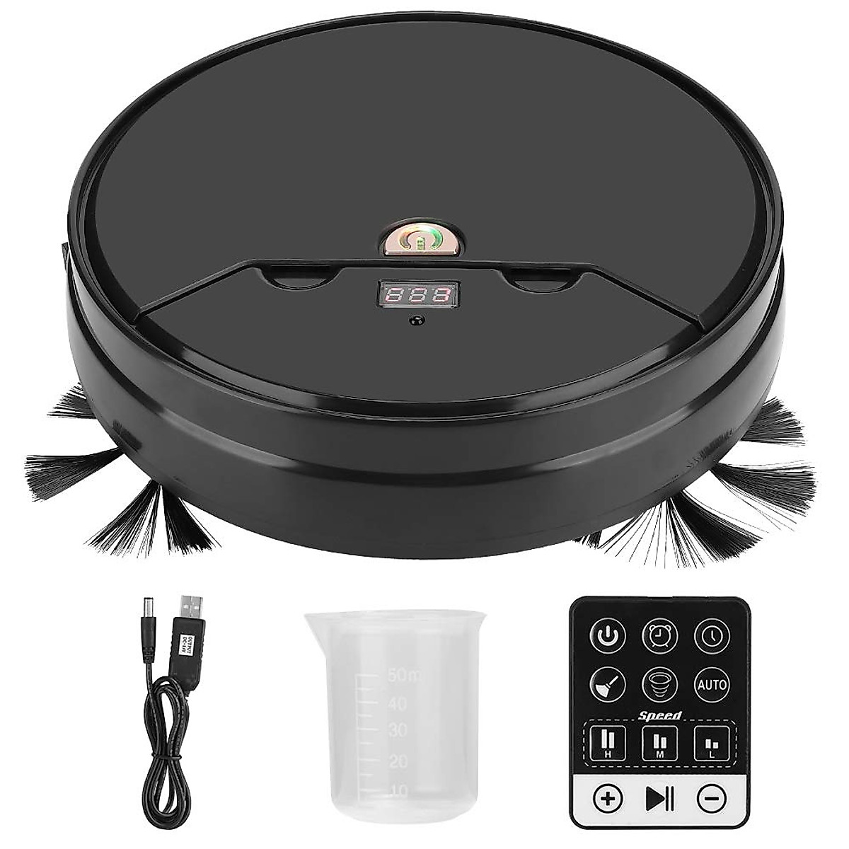 Zerodis Robot Vacuum and Mop Combo, Smart Robotic Sweeping Cleaner Slim Mopping Robot Vacuum Cleanning Tool for Home Office Hard Floor Pet Hair Carpet