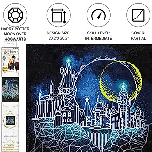Camelot Dotz Diamond Art KIT Moon Over, Multi