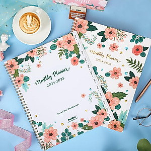 2024-2025 Monthly Planner - Monthly Planner 2024-2025, Jan. 2024 - Dec. 2025, 24 Monthly Tabs & Notes Pages, 9" × 11", Perfect Organizer