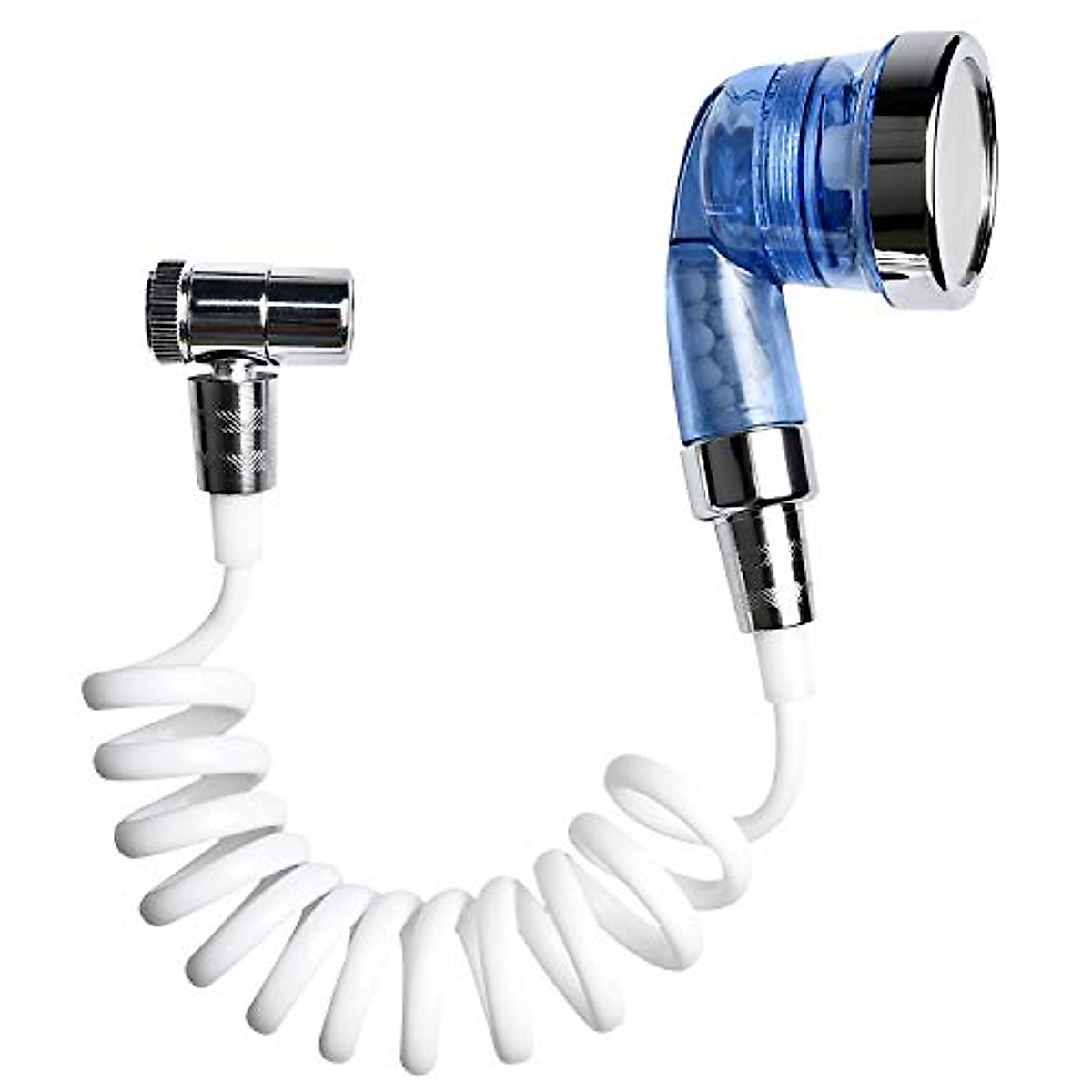 Supkiir Sink Faucet Sprayer Attachment, Bathroom Faucet Rinser Set with Recoil Hose for Hair Hand Washing Shower, Bathtub Utility Room, Laundry Tub