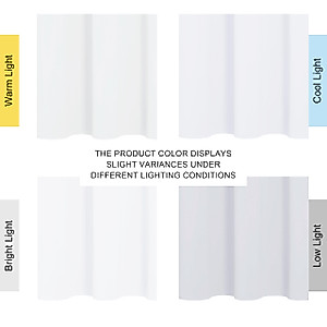 NICETOWN 100% Blackout Window Curtain Panels, Heat and Full Light Blocking Drapes with Black Liner for Nursery, 84 inches Drop Thermal Insulated Draperies (White, 2 Pieces, 52 inches Wide Each Panel)