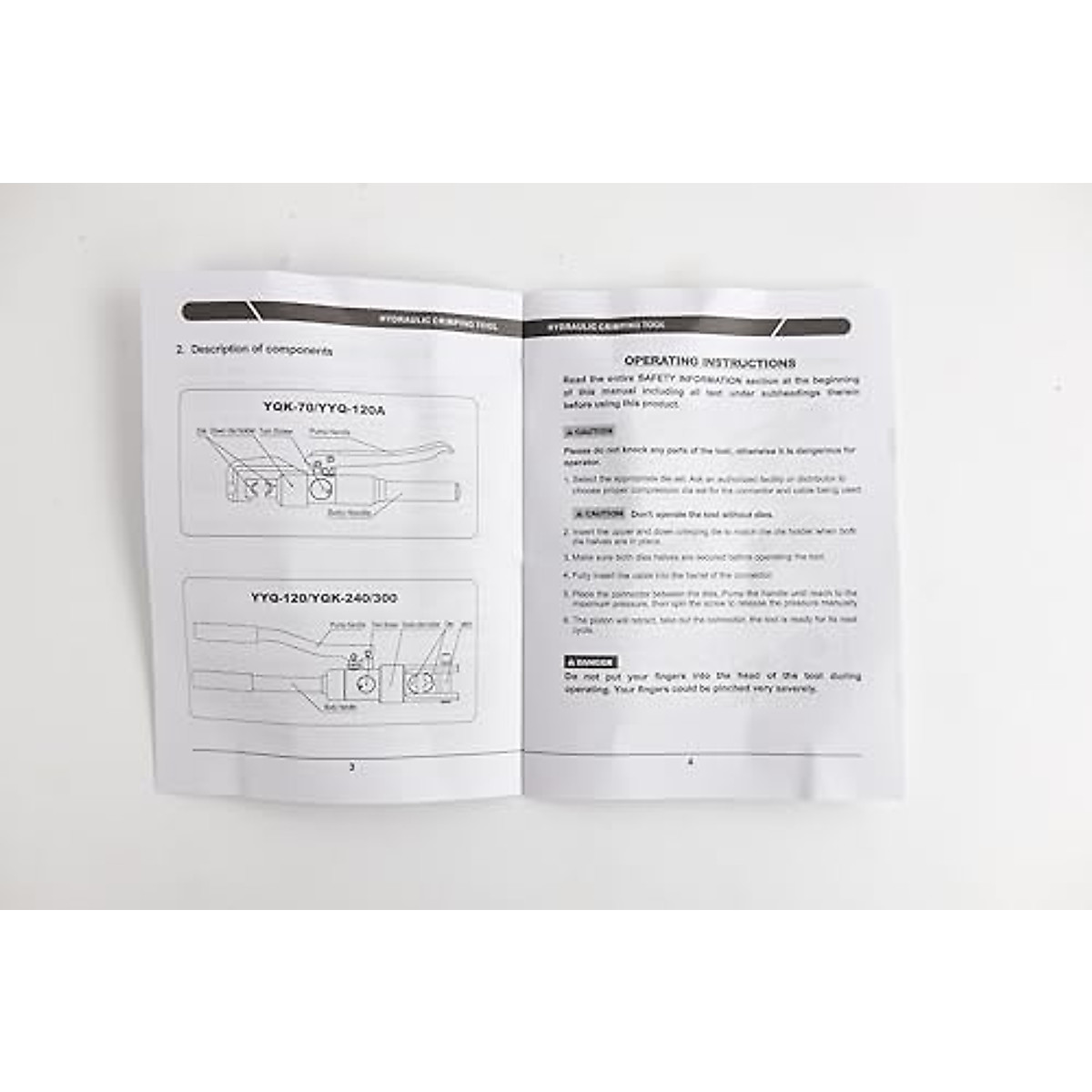 AMZCNC Hydraulic Cable Lug Crimper 10 US TON 12 AWG to 00 (2/0) Electrical Terminal Cable Wire Tool Kit with 9 Die (Crimping Tool)