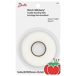 STITCH WITCHERY FUSIBLE BONDING WEB WHITE REG WGHT 20YD