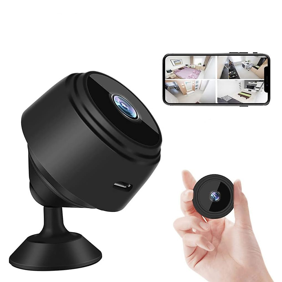 Enzemit A9 Mini Camera WiFi 1080P HD IP Camera Home Security Magnetic Wireless Mini Camcorder Micro Video Surveillance Camera with IR Night Vision