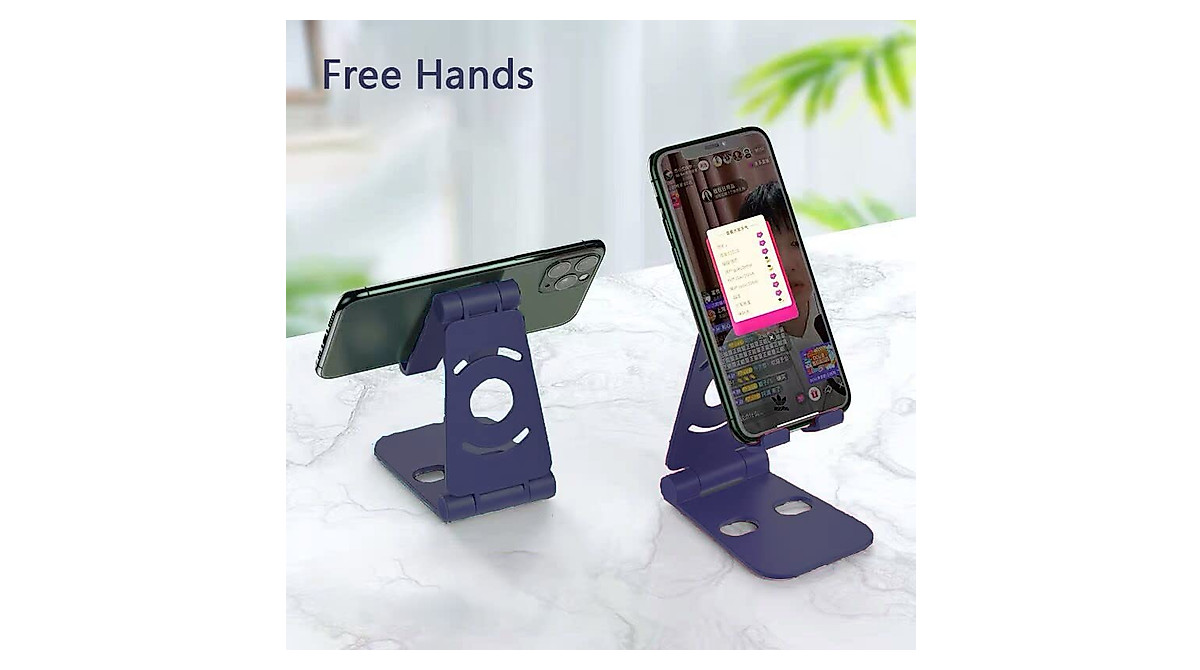Foldable Cell Phone Stand - Portable & Adjustable Phone Holder