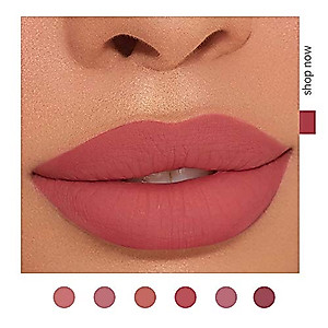 6Pcs Matte liquid lipstick Set,Dark Red Matte Lipstick Lip Stain Long Lasting 24 Waterproof Lip Gloss Gift Set ,Lipstick Sets for Women Lippies Lip Matte Makeup Lipgloss Beauty Cosmetics (Color-04)
