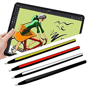 CactusAngui Touch Screens Stylus Pens, Soft Nib Capacitive Touch Screen Stylus Pencil Mobile Phone Tablet Accessory Compatible with Laptop Kindle ipad iPhone Samsung - Red
