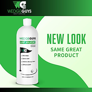 Wedge Guys Professional Golf Grip Tape Solvent for Regripping Golf Clubs | Golf Grip Solvent Solution for Easy Regripping and Golf Club Repair