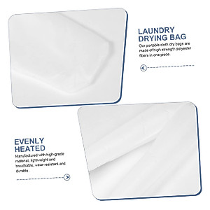 Yardwe Pizza Pan 1 Set Dry Clothes Bag Travel White Air Dry Polyester Clothing Outdoor Pants