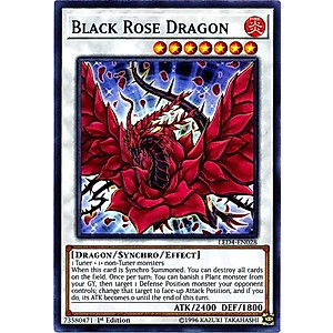Yu-Gi-Oh! - Black Rose Dragon - LED4-EN028 - Legendary Duelists: Sisters of The Rose - 1st Edition - Common
