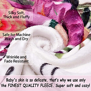 PHMOJEN Cow Milestone Blanket for Baby Boy, Farm Animals Cow Print Photography Background Newborn First Year Growth Blanket for Baby Pictures Include 4 Frames and 1 Headband 48"x40" BTYYPH46