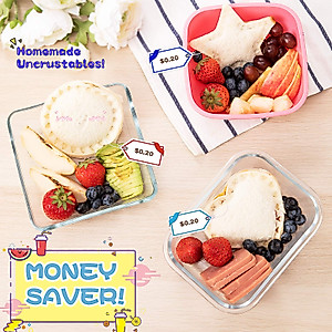 Sandwich Cutter and Sealer, 9 PCS Decruster Sandwich Maker, DIY Uncrustables Sandwich Cutters for Boys and Girls Kids Lunchbox and Bento Box, Sandwich Cutters for Kids