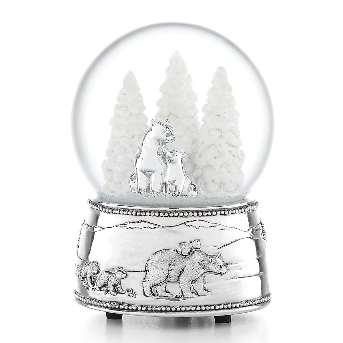 Reed & Barton 886529 North Pole Bound Polar Bear Musical Snow Globe, Christmas & Holiday Decor