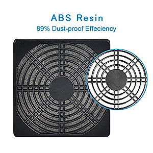 ELUTENG 120mm Fan Filter 2 Pack IP40 Dustproof Blower Guard ABS Computer Ventilator Grill 12cm Fan Mesh Cover Tool-Free Fan Strainer Compatible for 120x120 Case Fan USB Cooling Fan