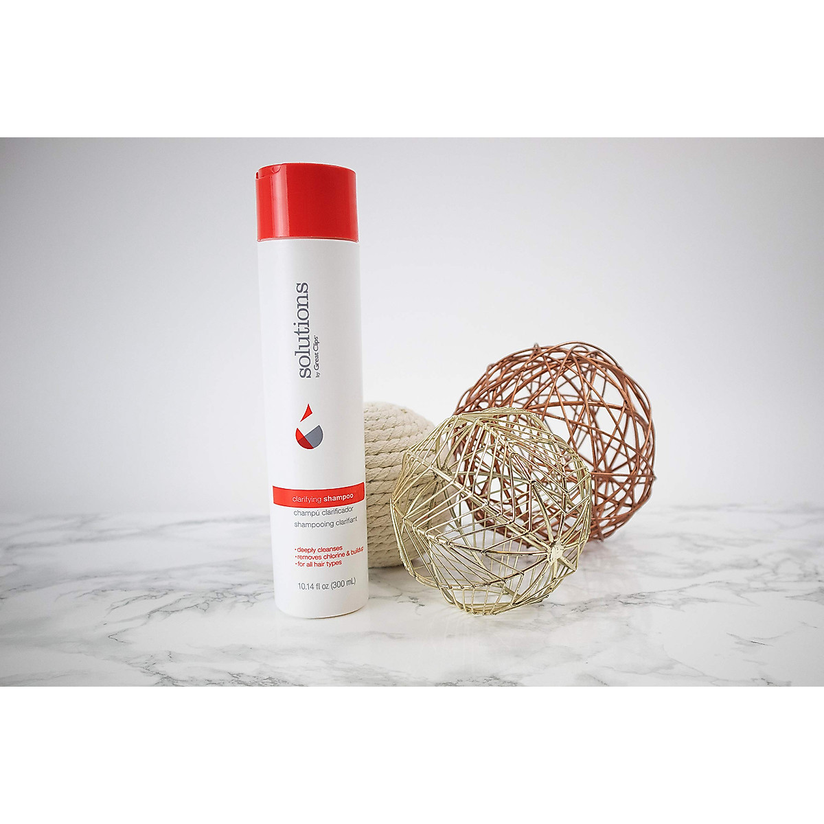 GREAT CLIPS Solutions Clarifying Shampoo 10 fl oz | Removes Build-up | For All Hair Types | Great for Swimmers