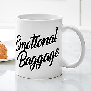CafePress Emotional Baggage Mugs Ceramic Coffee Mug, Tea Cup 11 oz
