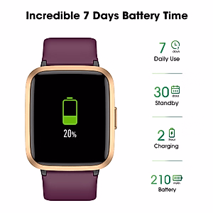 Fitness Tracker Watch with Heart Rate Monitor, Large Screen Activity Tracker with Pedometer, Sleep Monitor, Calories & Step Counter, 5ATM Waterproof Smart Watch for Women Men Fitness Watch for Sports