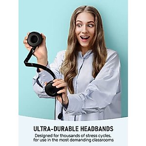 XAPROO USB Headset with Microphone for PC, 3.5mm Headset with Microphone for Laptop, Quality Computer Headset with Mute/Sidetone, USB Headphones with Microphone Noise Canceling for Zoom MS Teams