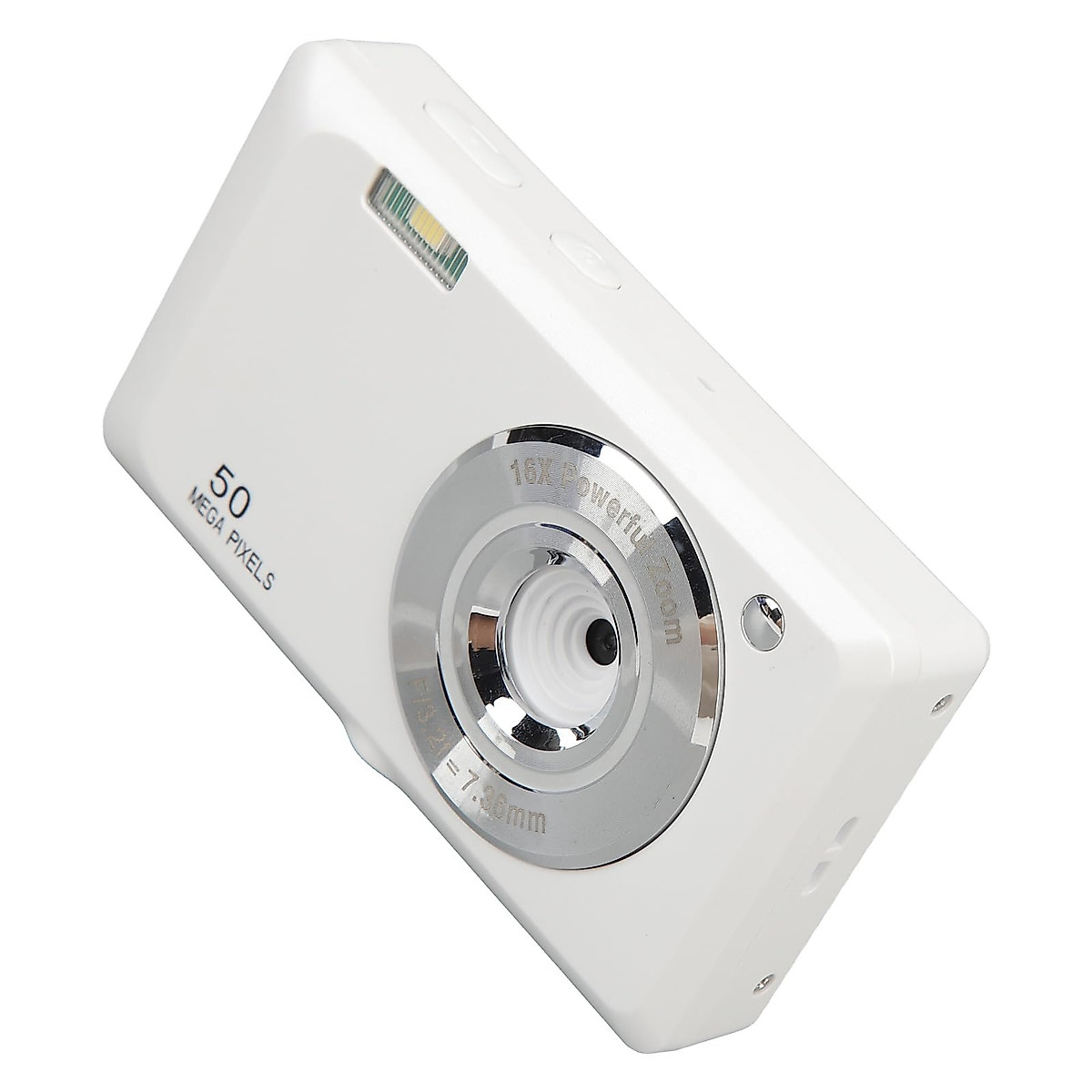 4K Digital Camera Auto Focus 2.7 Inch TFT Screen Small Camera for Teens Facial Recognition for Photography (Silver)