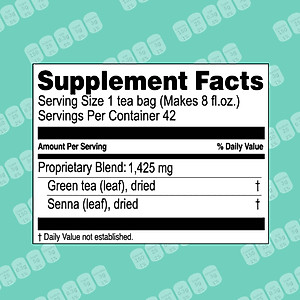 Hyleys Slim Tea 5 Flavor Assortment - Weight Loss Herbal Supplement Cleanse and Detox - 25 Tea Bags (1 Pack)