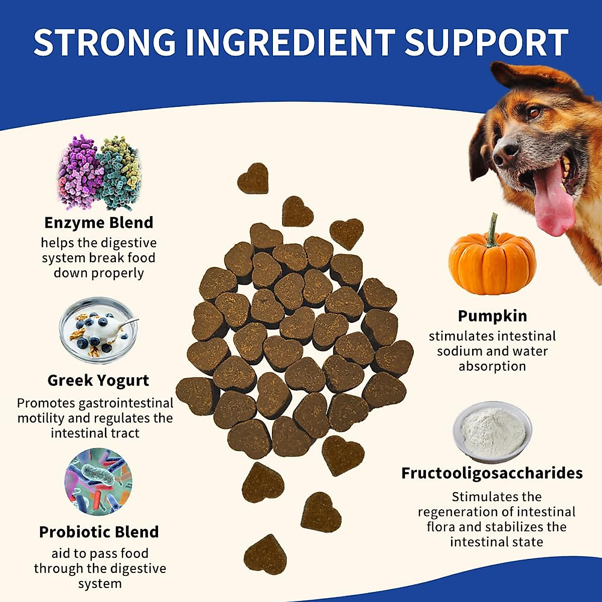 Baaww Probiotics for Dogs, Support Gut Health, Diarrhea, Seasonal Allergies, Paw Licking, Digestive Health Enzymes, 90 Pork Chews Allergy & Immune Supplement for Dogs Anal Gland Soft Chew Treats