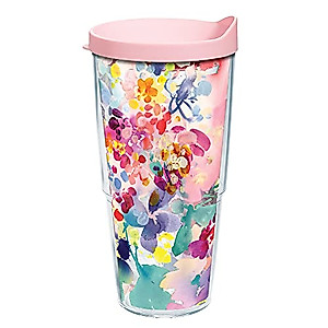 Tervis CreativeIngrid Aura Made in USA Double Walled Insulated Tumbler Travel Cup Keeps Drinks Cold & Hot, 24oz, Classic