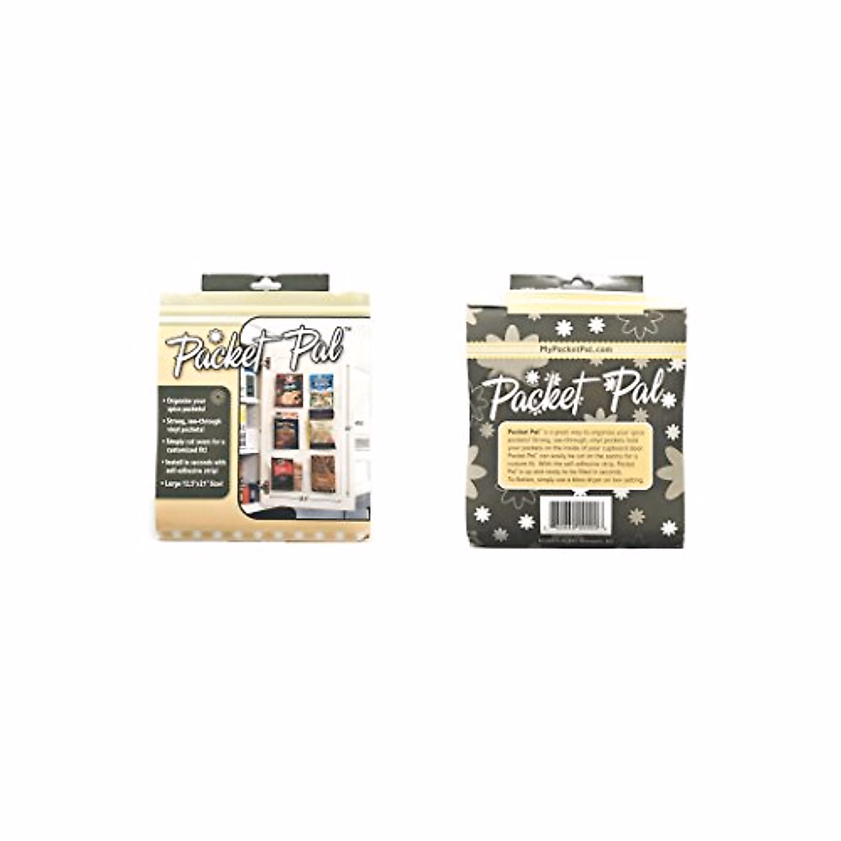 My Packet Pal Spice & Seasoning Packet Holder Organizer For Kitchen Cabinets Set Of 2