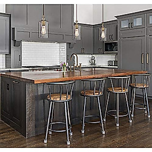 Westinghouse 6371400, Antique Brass Finish with Clear Textured Glass Carmen One-Light Indoor Mini Pendant, 120 Volts