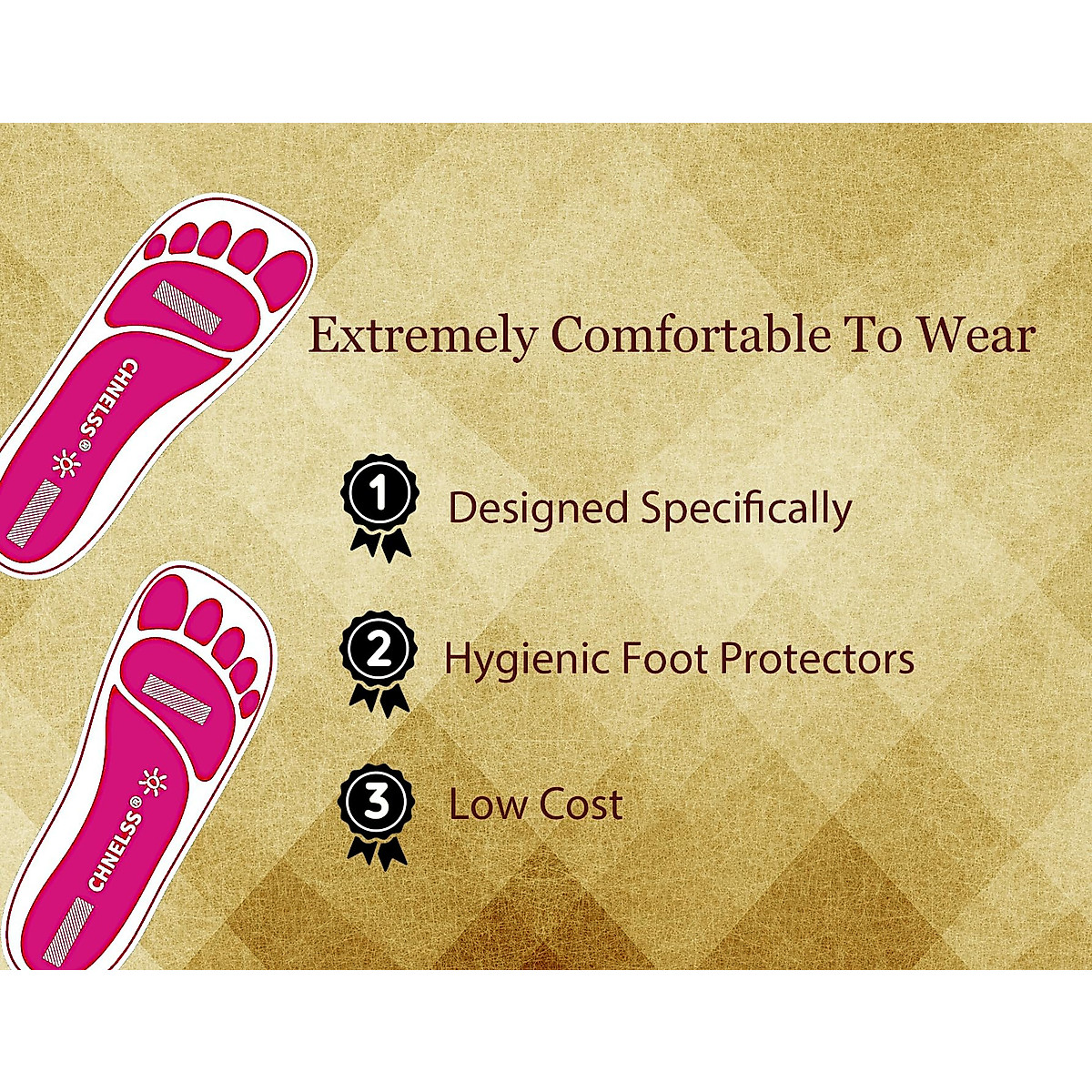 Pink 120Pairs(240Feets)Disposable Spray Tanning Feet Pads for Hygienic Foot Protectors,Comfortable & Hygienic Spray Tan Pads Feet-Specifically for the Spray Tanning Industry or Salon,One Size-Non Slip