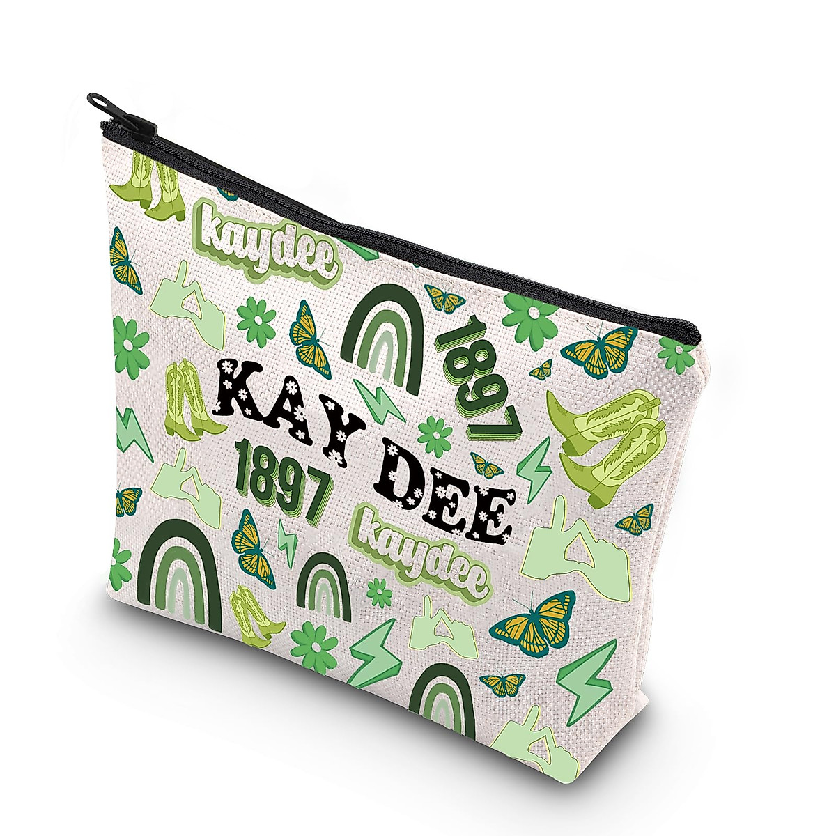 WCGXKO Kappa Delta Sorority Gift Meet the Chapters Gift Fraternity & Sorority Travel Cosmetic Pouch (KAPPA DELTA)