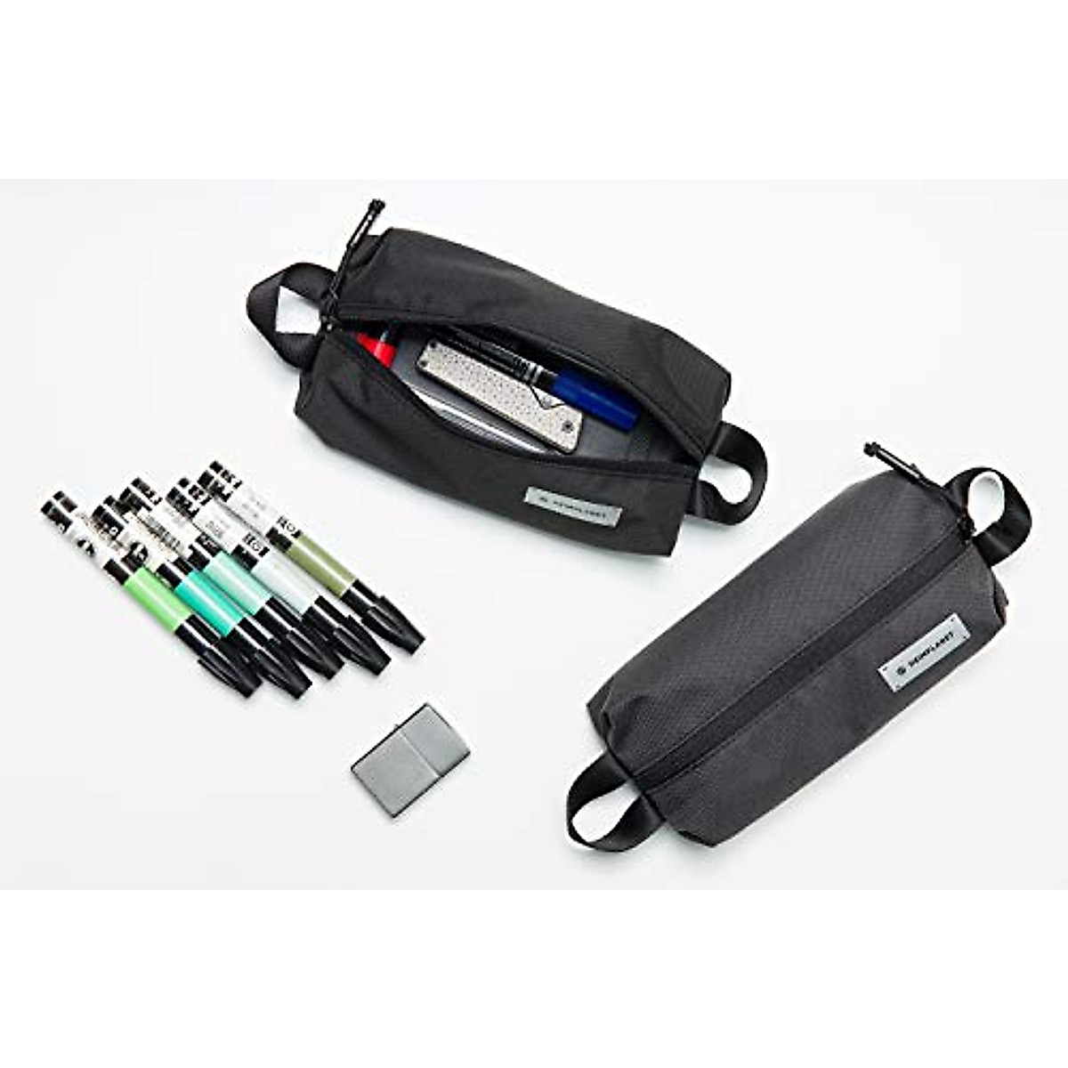 HEIMPLANET Original | HPT Carry Essentials - Simple Pouch | Simple Pencil case/Pouch Made of Water-Resistent and Durable DYECOSHELL | Supports1% for The Planet (Black)